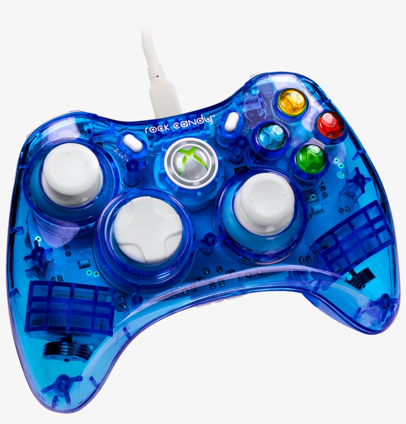Pdp Rock Candy Xbox 360 Wired Controller, Blueberry - Rock Candy Wired ...