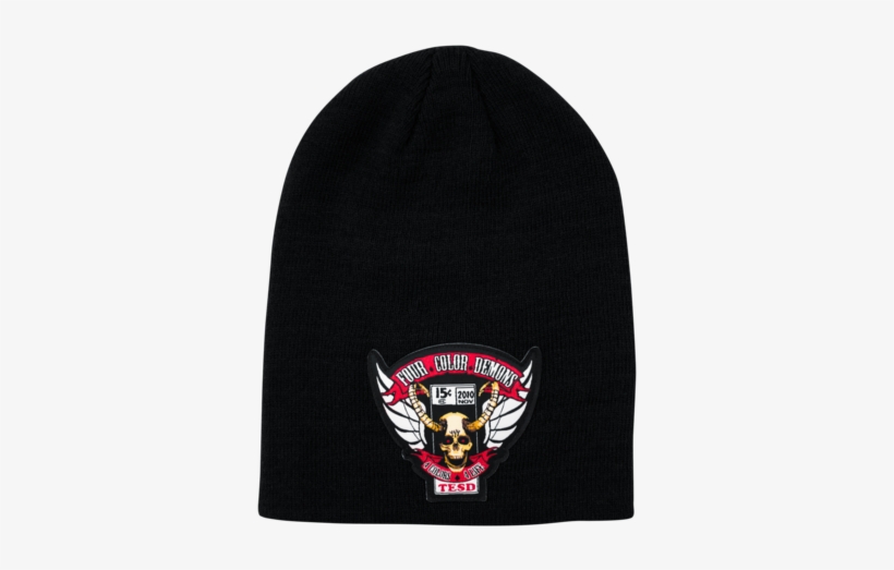 Four Color Demons Patch Beanie - Color - 600x600 PNG Download - PNGkit