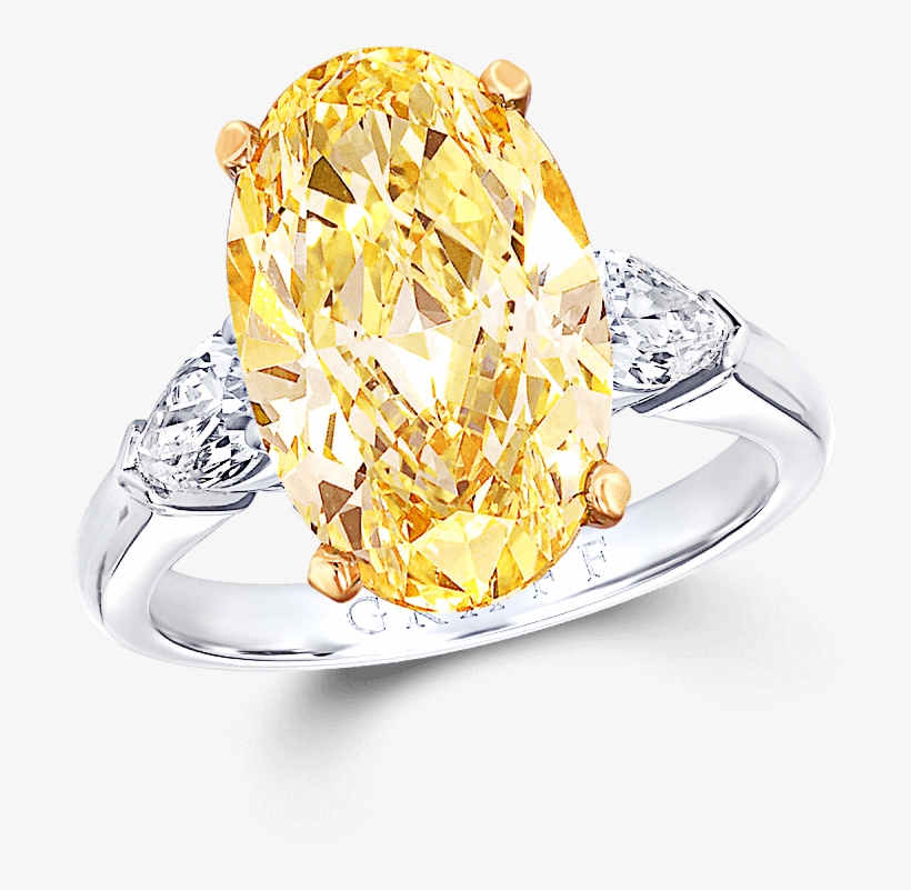 A Classic Graff Ring Featuring An Oval Shape Yellow - Engagement Ring ...