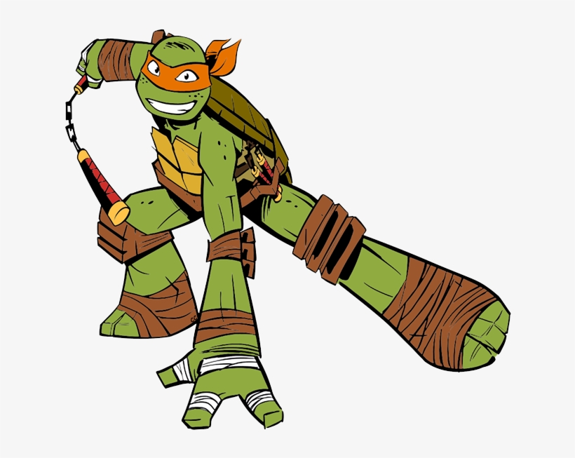 Turtle Clipart Michelangelo - Michelangelo Teenage Mutant Ninja Turtles ...