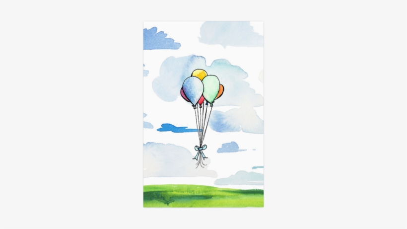 Balloon In Flight Poster 11*17 - Flight - 500x500 PNG Download - PNGkit