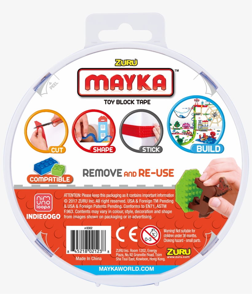Mayka Toy Block Tape 2 Stud 6 5ft Pinknon-marking - 2000x2000 PNG ...