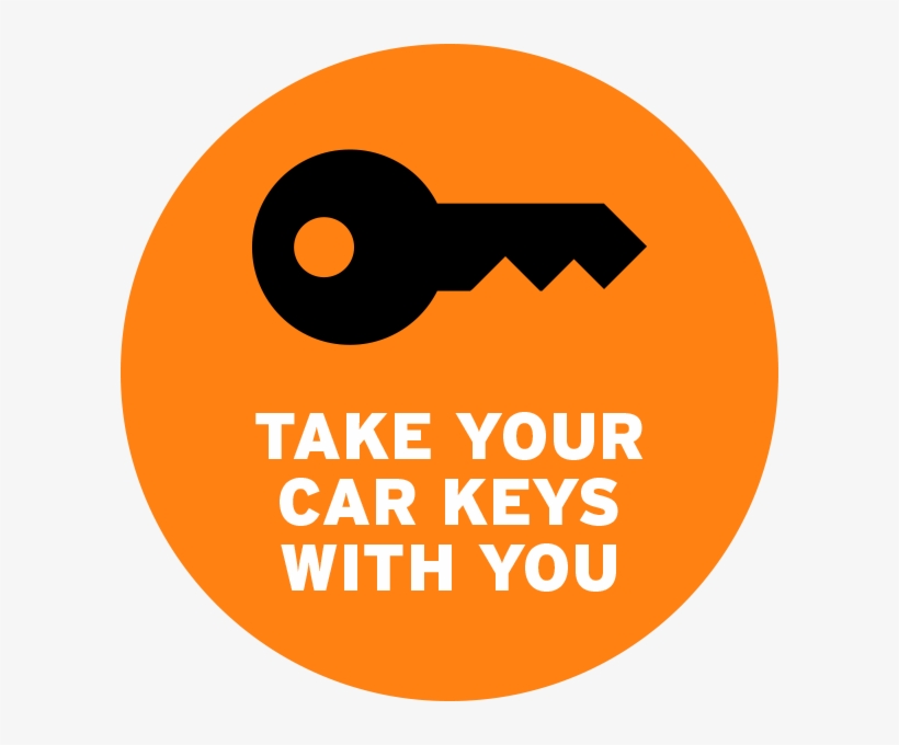 Park Your Car And Take Your Keys With You - Circle - 600x600 PNG ...