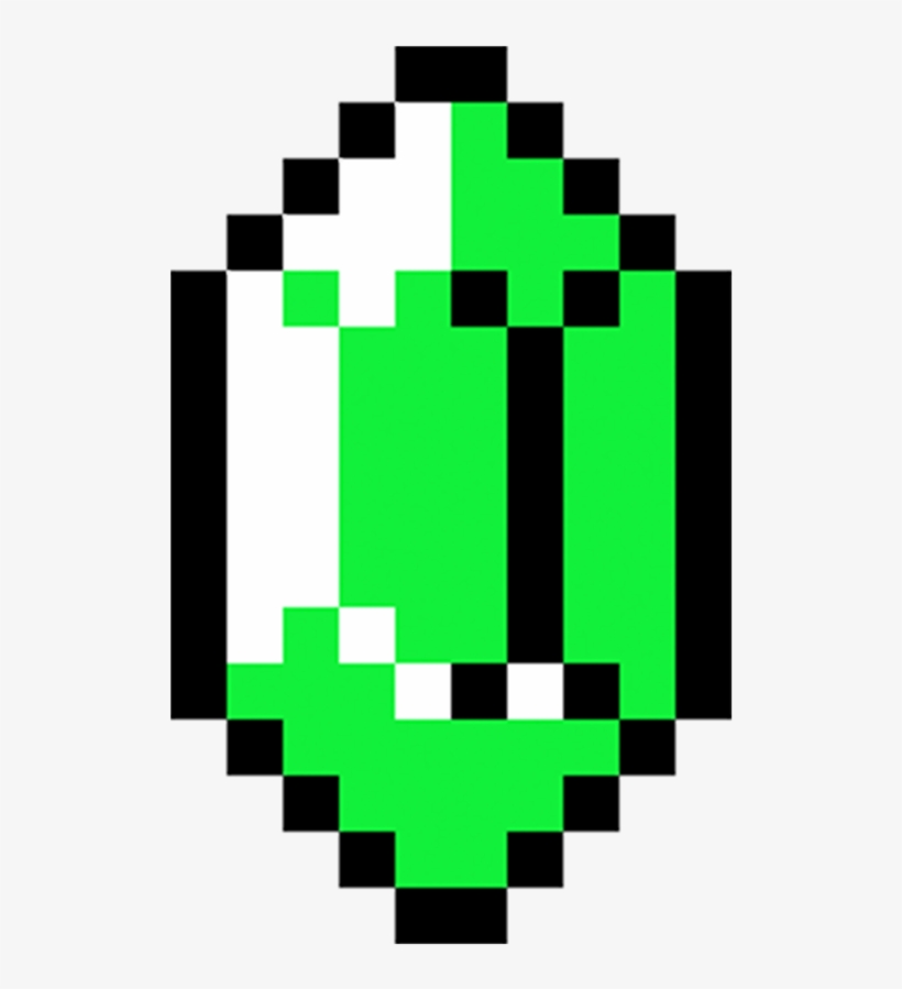 Anyone Remember This Gem - Legend Of Zelda Rupee Pixel Art - 894x894 ...