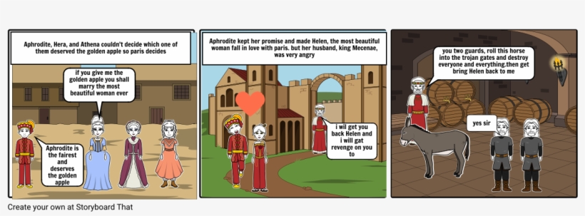 Trojan War - Cartoon - 1164x385 PNG Download - PNGkit