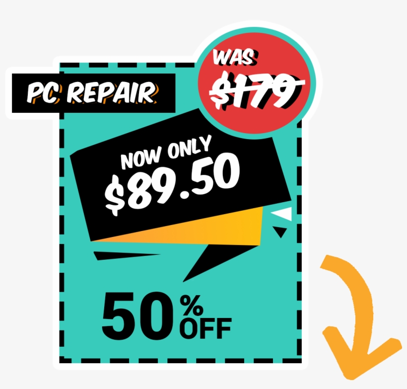 Pc Repair Coupon - Graphic Design - 1157x1036 PNG Download - PNGkit