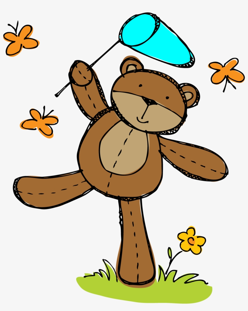 Clipart Bear Spring - Trace The Number 1 To 25 - 1167x1383 PNG Download ...