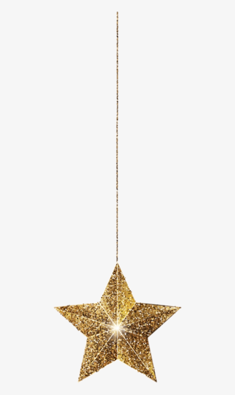 Free Png Golden Hanging Star Png Images Transparent - Clipart Hanging ...