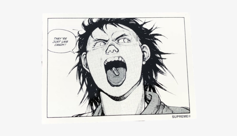 Download Transparent Supreme Akira Pill Sticker - Akira They Re Just ...