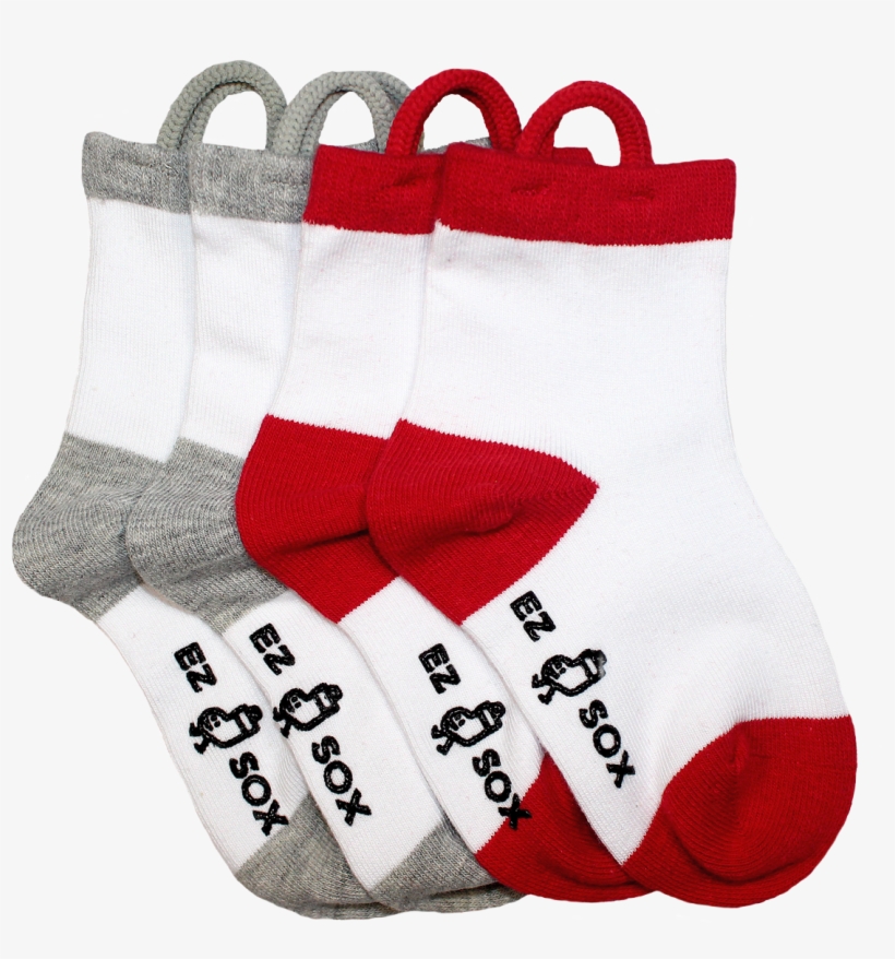 Ez Sox Kids White Socks, Seamless Toe, Pull Up Loops - Sock - 1200x1200 ...