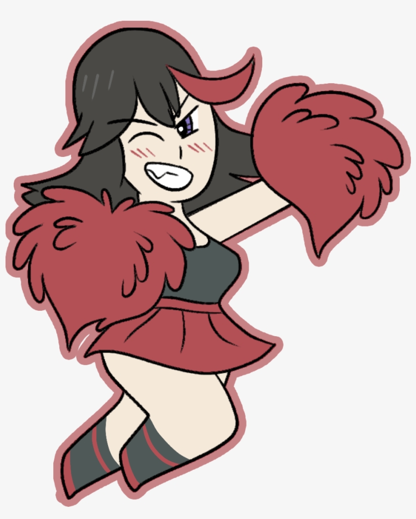 Ryuko Cheering Spirit - Anime - 980x1153 PNG Download - PNGkit