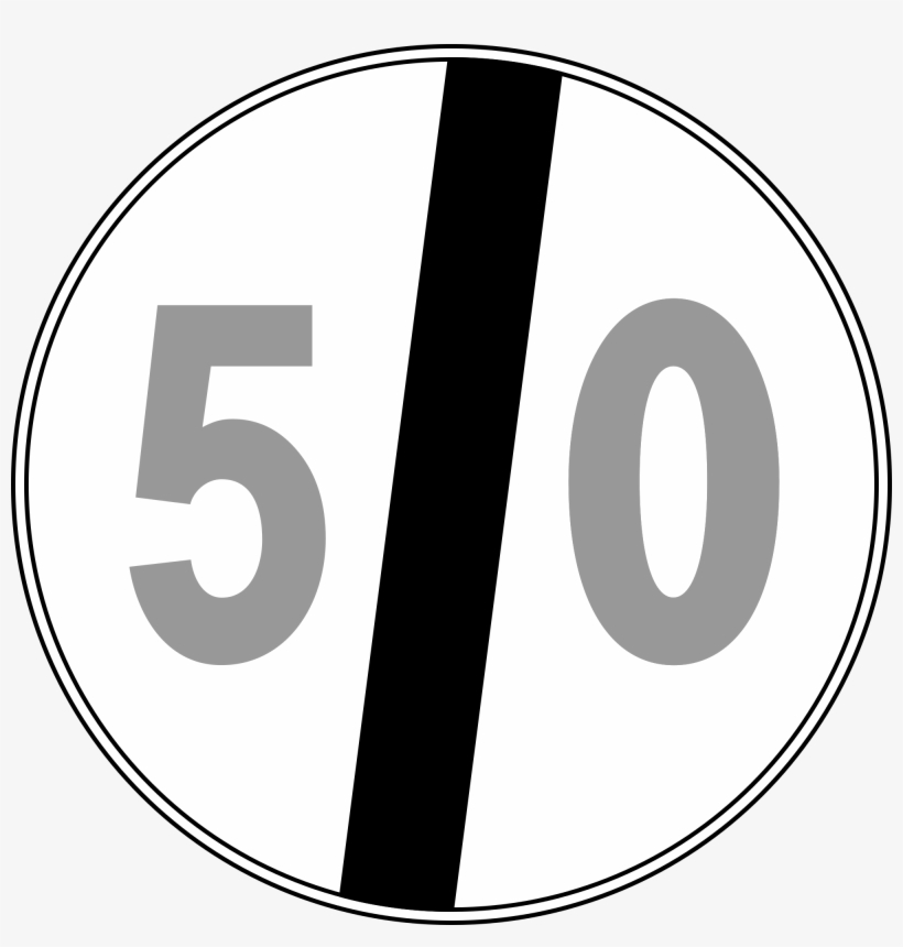 Open - Speed Limit Signs Italy - 2000x2000 PNG Download - PNGkit