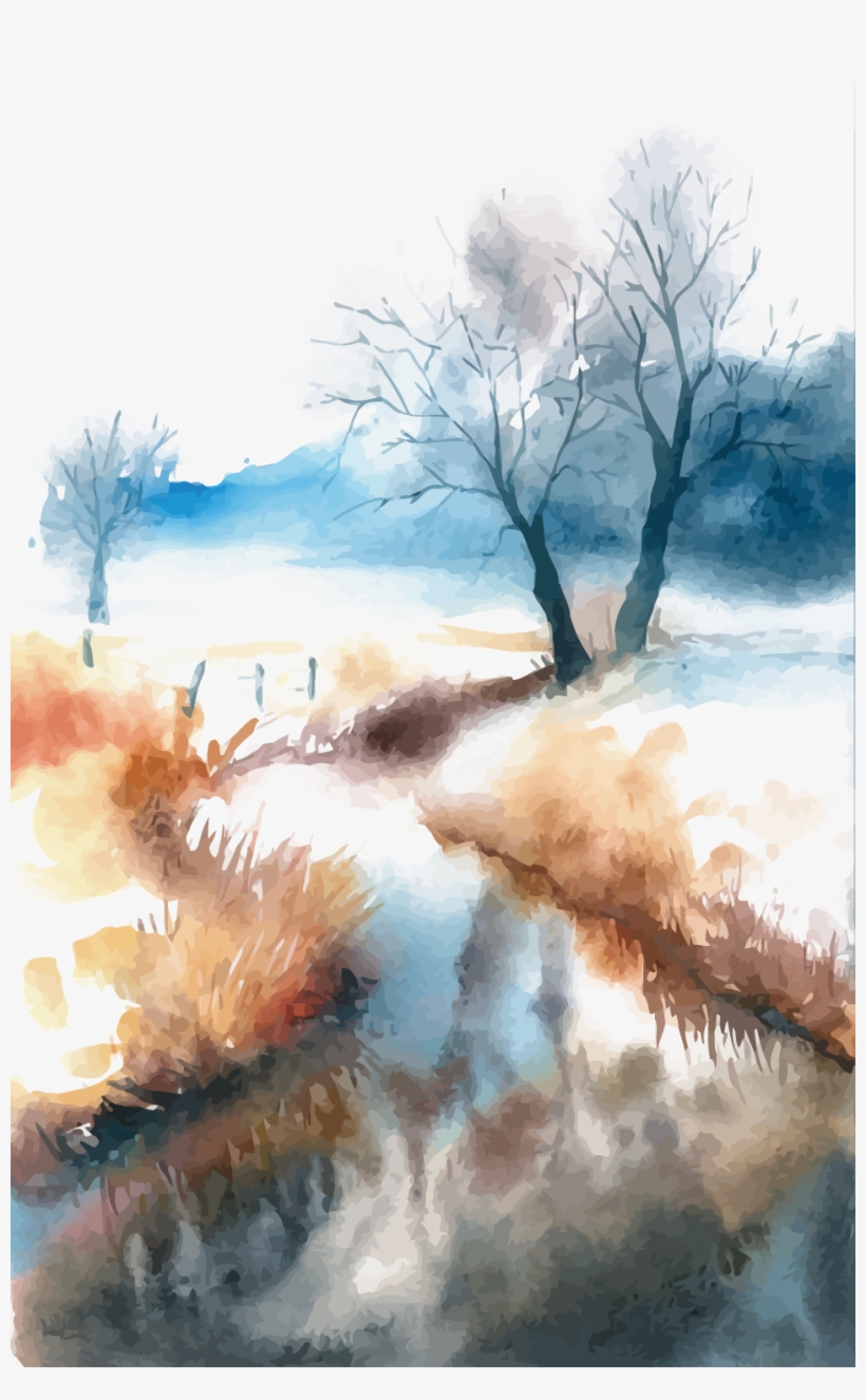 Graphic Download Watercolor Painting Landscape - Tranh Phong Cảnh Màu ...