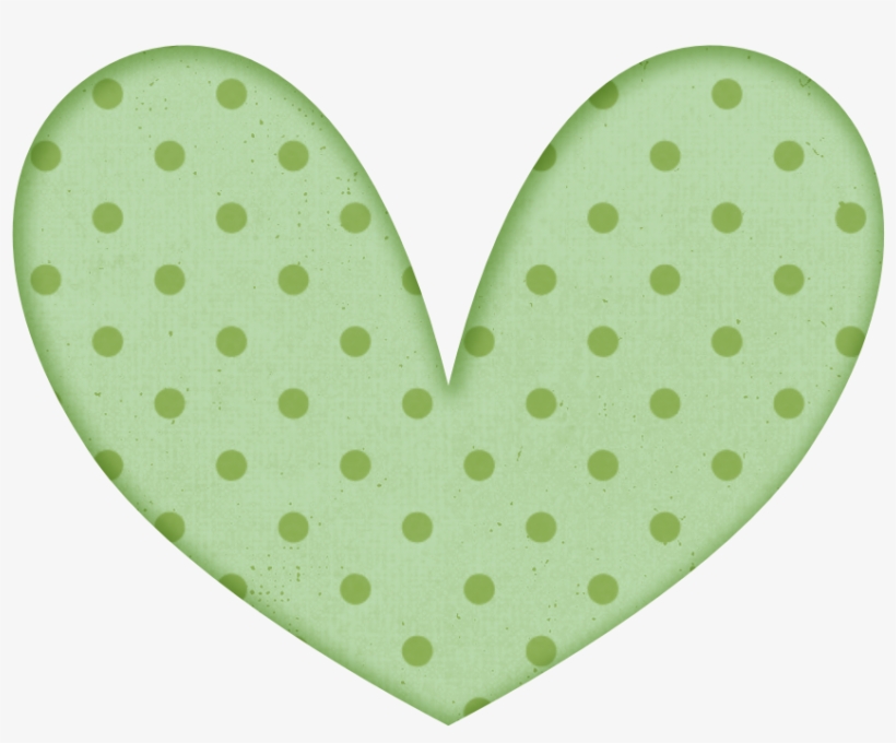 Green Polka Dot Heart - Green Hearts Clip Art - 900x900 PNG Download ...