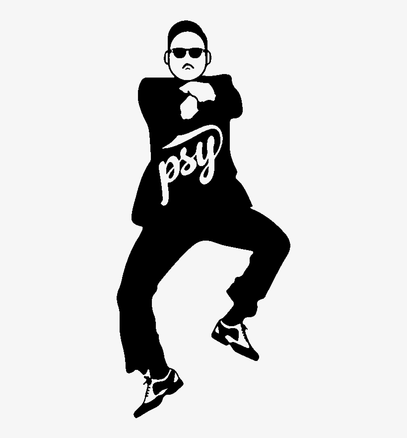 Stickers Muraux Musique - Gangnam Style - 800x800 PNG Download - PNGkit