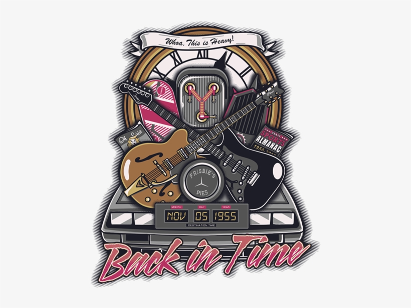 Back In Time Crest - Volver Al Futuro Remeras - 630x630 PNG Download ...