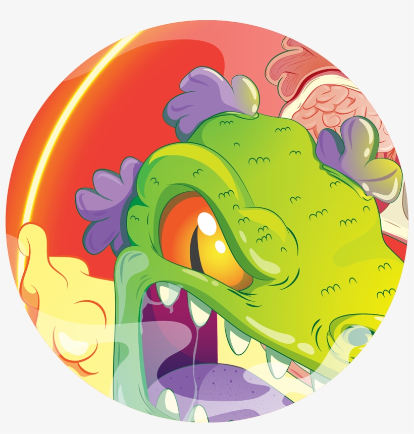 Reptar - Illustration - 1200x1200 PNG Download - PNGkit