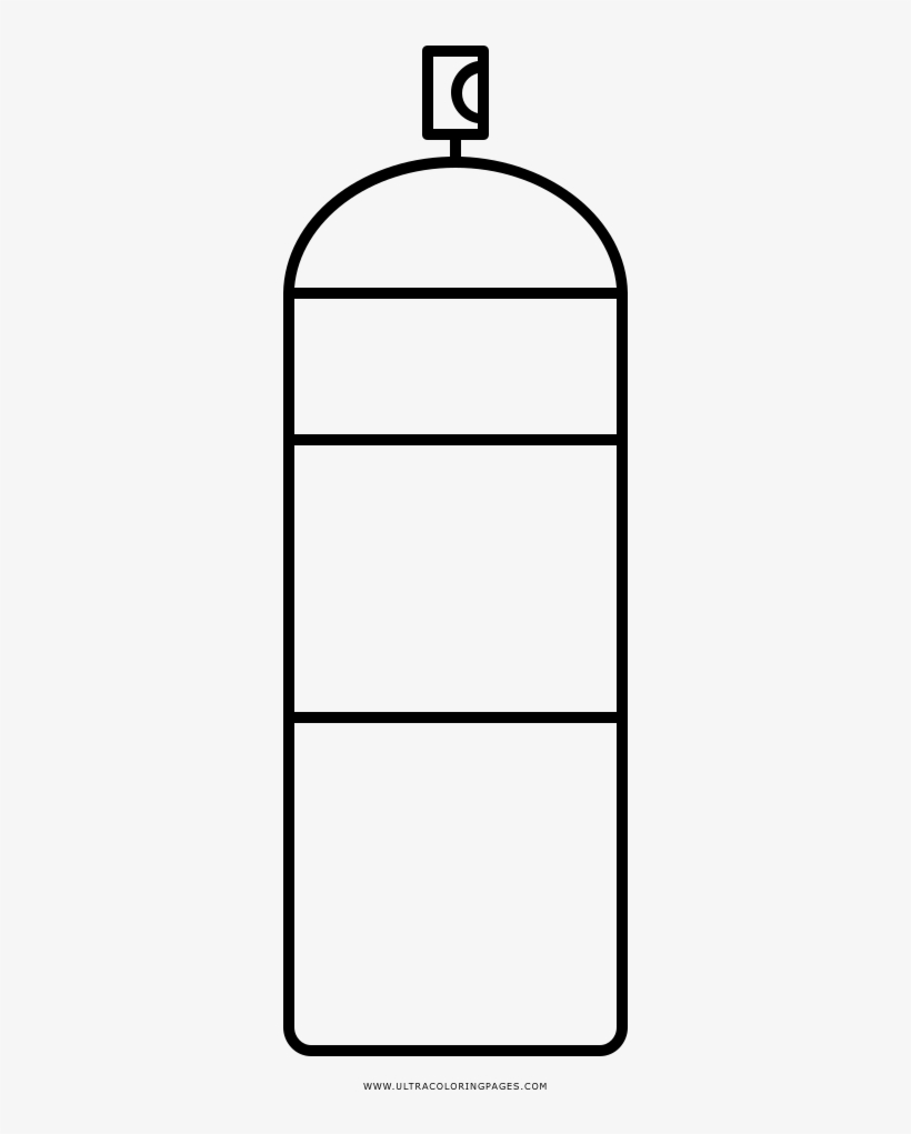 Spray Paint Coloring Page - Water Bottle - 1000x1000 PNG Download - PNGkit