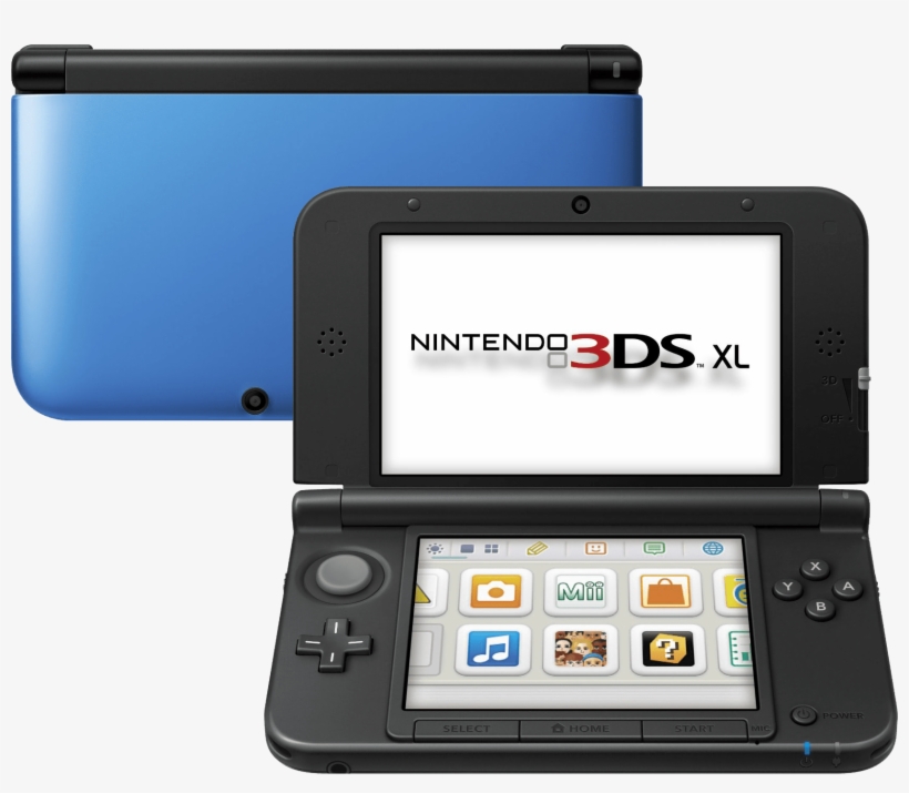 Nintendo 3ds Xl Console Blue Black-3 - Game Boy 3ds Xl - 1679x1383 PNG ...
