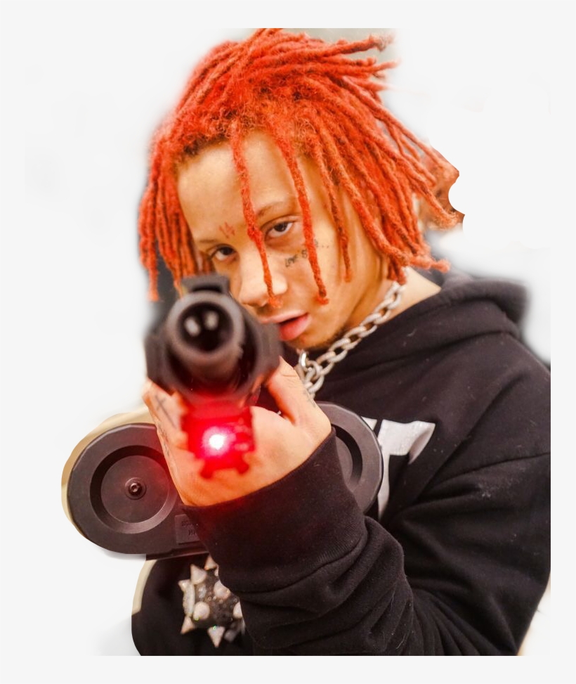 Trippie Redd With Gun - 749x893 PNG Download - PNGkit