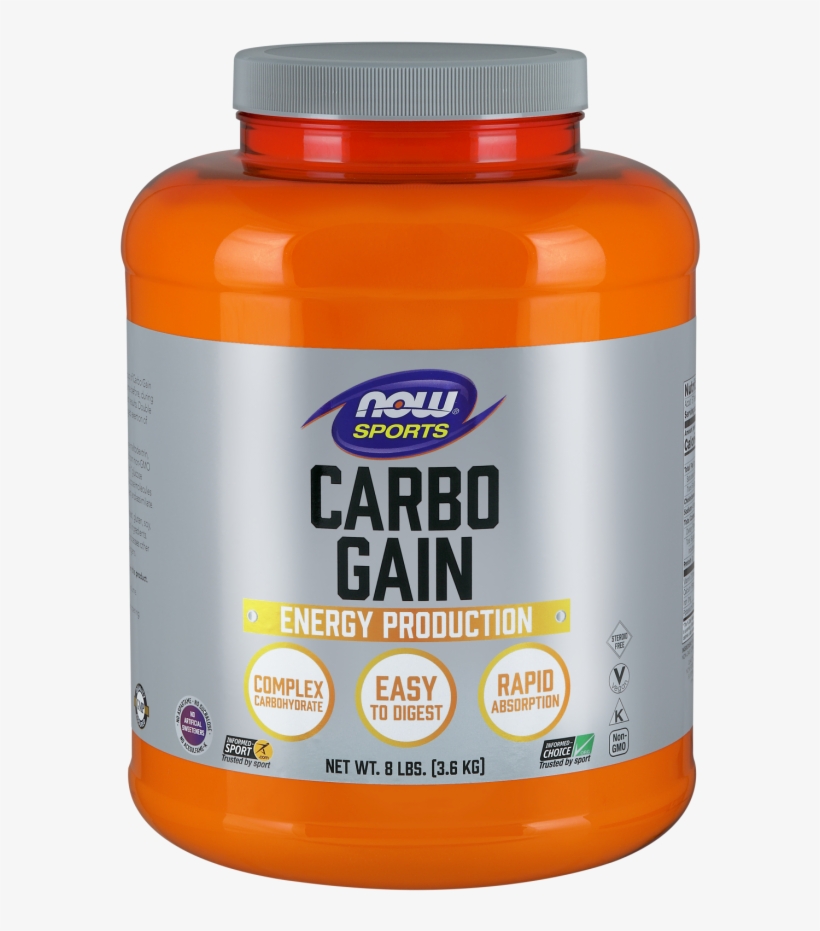 Carbo Gain Powder - Now Sports - 620x875 PNG Download - PNGkit
