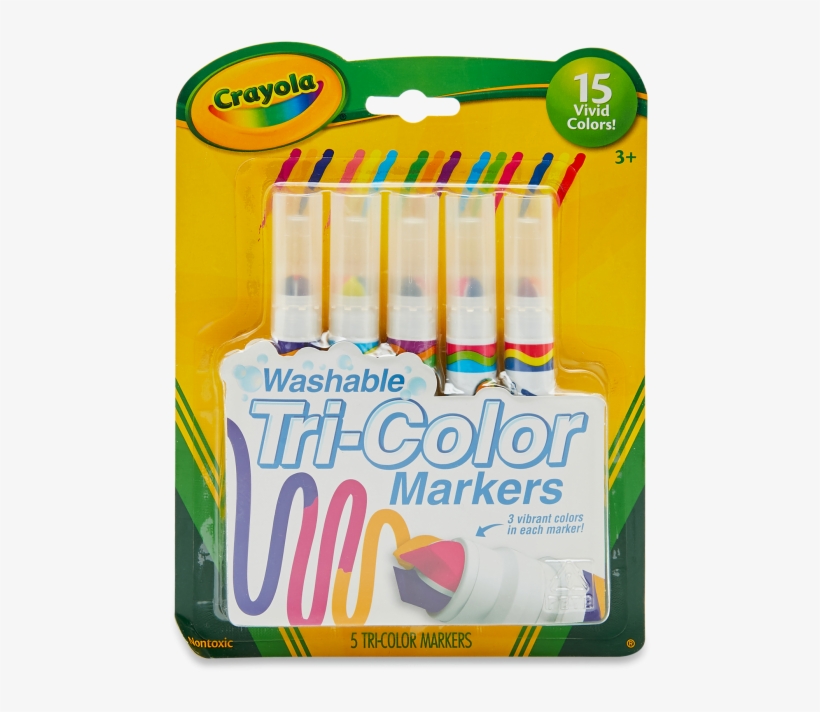 Washable Tri-color Markers - Washable Tri Color Markers - 700x700 PNG ...
