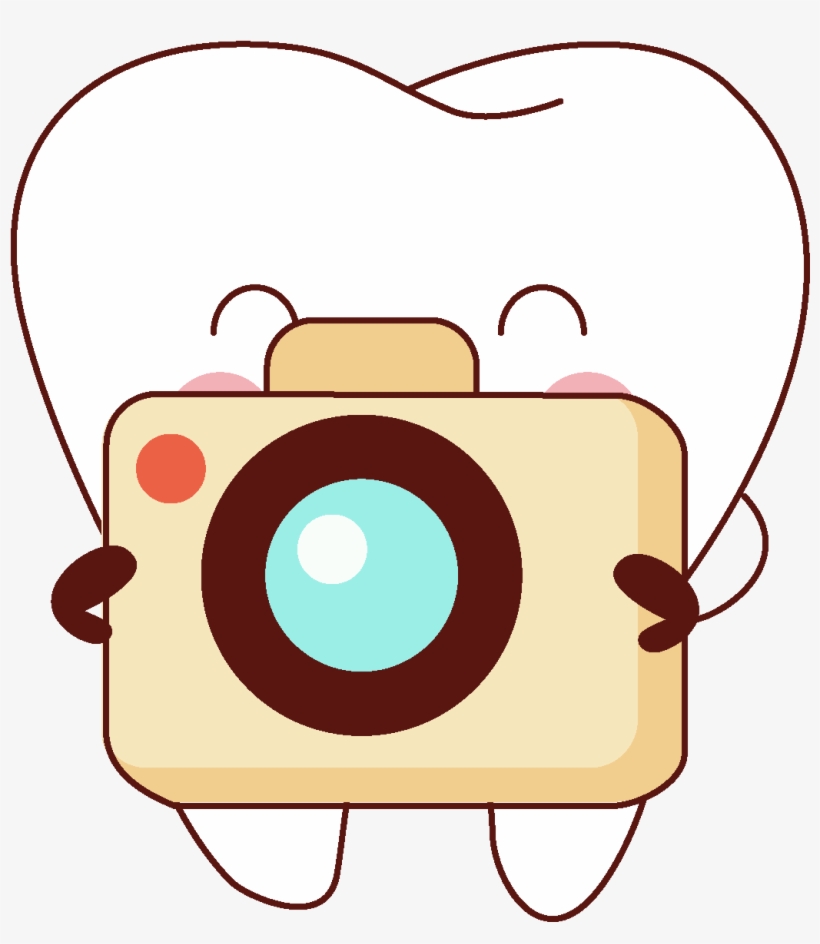 Cartoon Camera Tooth Element - Comics - 1772x1378 PNG Download - PNGkit