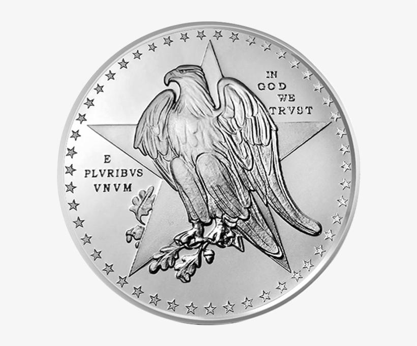Silver Texas Commemorative Back - Coin - 600x600 PNG Download - PNGkit