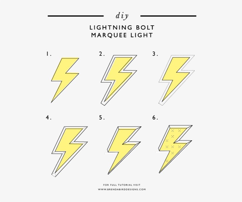Picture Diy Archives Page Of Brenda Bird What - Marquee Lightning Bolt ...