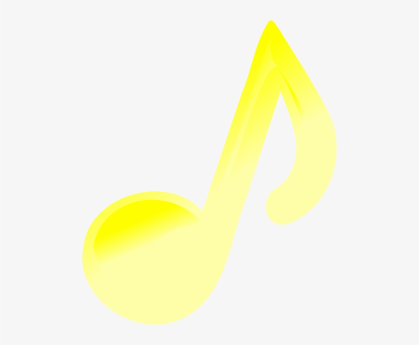 How To Set Use Yellow Music Note Clipart - 498x596 PNG Download - PNGkit