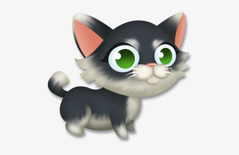 Tuxedo Kitten - Hay Day Gattino Bianco E Tigrato - 589x589 PNG Download ...