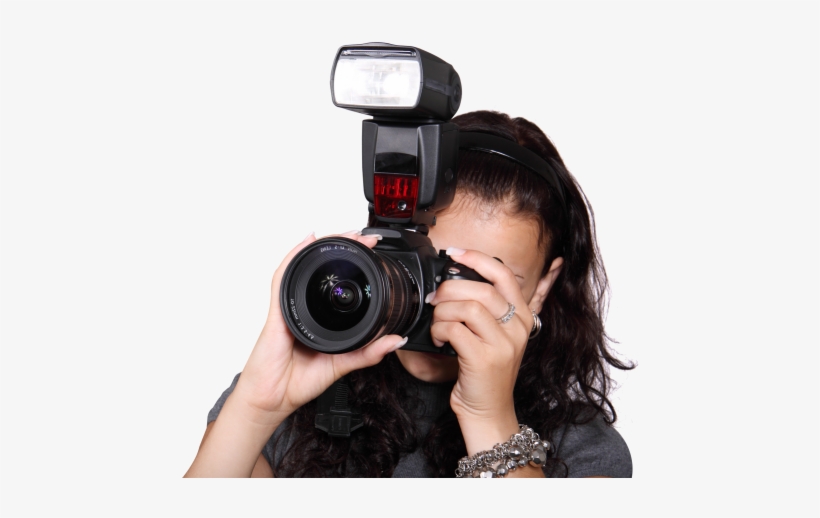Woman Taking Photo With A Digital Camera Png Image - Full Hd Camera Png ...