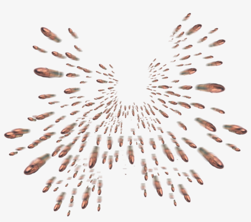 Bullet In Flight Drawing