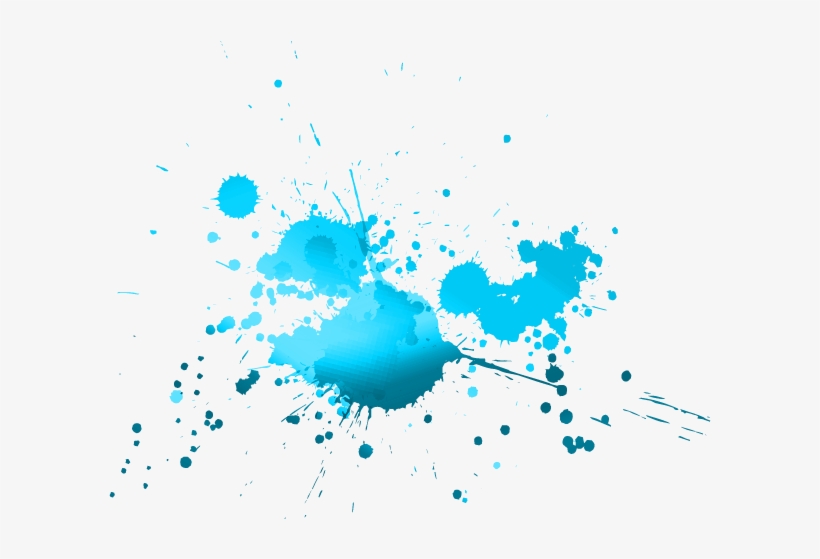 Splash-azul - Watercolor Painting - 633x529 PNG Download - PNGkit