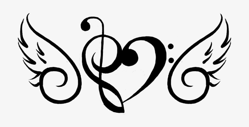 Musical Wings By Fourpartfox On Deviantart - Music Notes With Wings ...