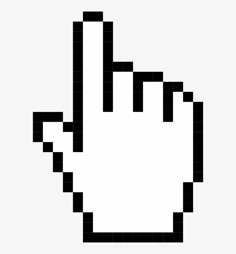 Clipart - Mouse Pointer - Hand Cursor - 592x800 PNG Download - PNGkit