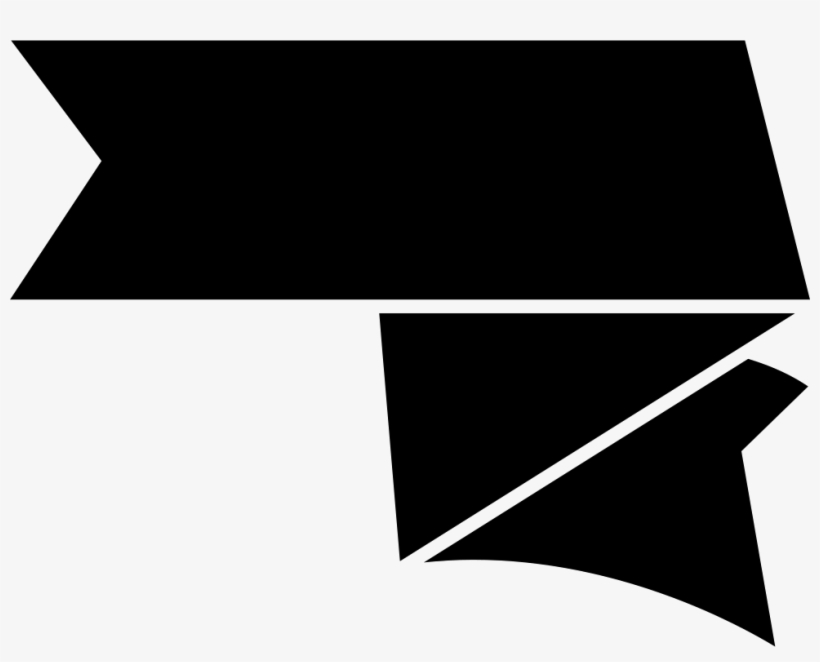 Ribbon Black Shape - Ribbon Shape Png - 980x744 PNG Download - PNGkit