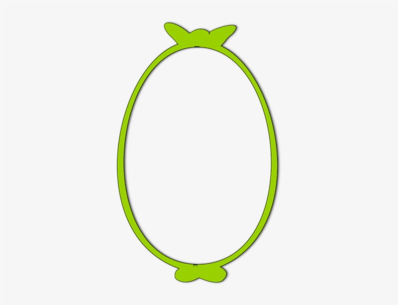 Free Green Oval Frame Doodle Png - Picture Frame - 400x615 PNG Download ...