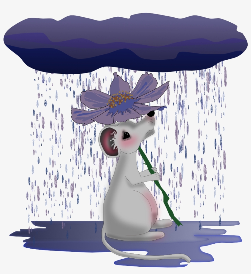 Rainy Mouse V - Illustration - 900x900 PNG Download - PNGkit