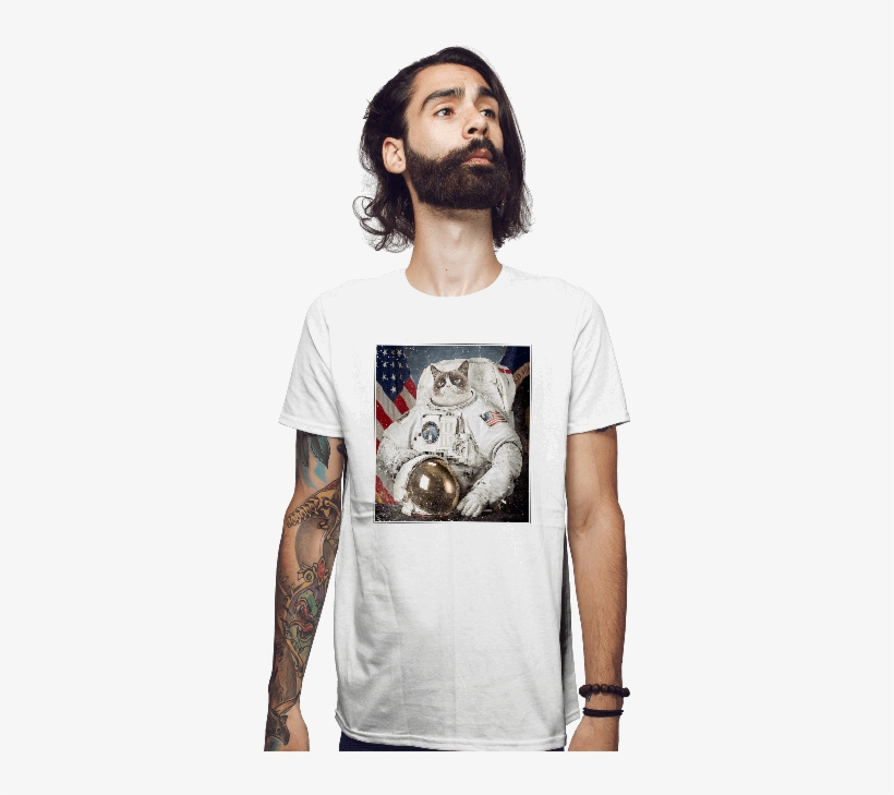 Grumpy Cat Space Explorer - Grumpy Cat Space Explorer 3xl / Black ...