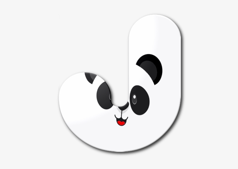 Panda Bear Face Alfabeto J - Giant Panda - 506x511 PNG Download - PNGkit