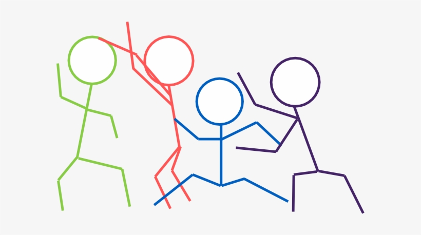 Download Transparent Stick Figures Clip Art - Stick Figures Playing ...