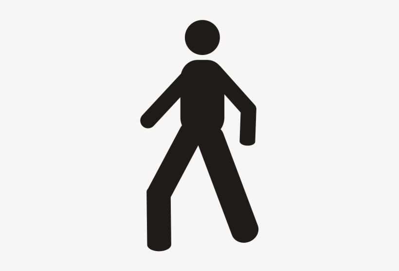 Download Transparent Stick Figure Walking Silhouette - Vector Graphics ...