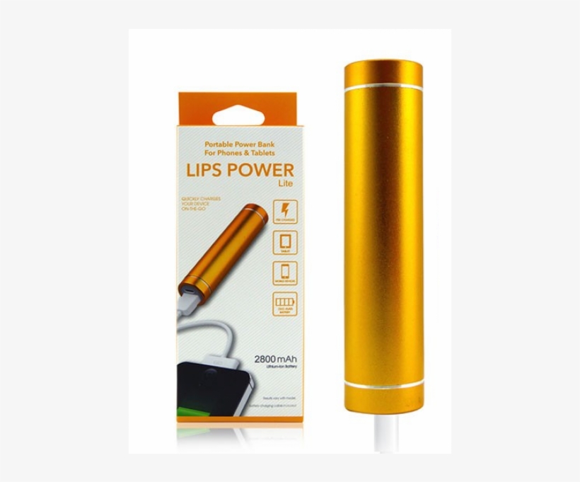 New Smart Gift Capacity 2800mah Lip Stick Usb Power - 600x600 PNG ...