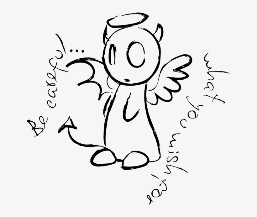 Angel-devil - Cartoon - 650x612 PNG Download - PNGkit