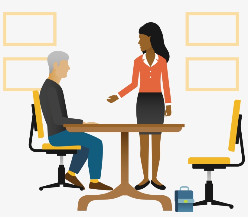 Coaching Illustration - Sitting - 2473x2052 PNG Download - PNGkit