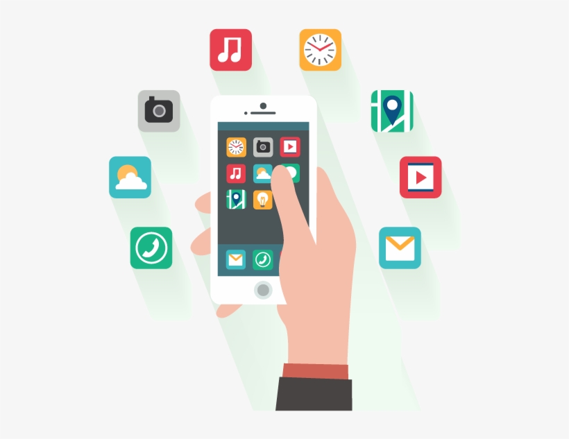 Native Mobile Application Development - Smart Phone Vector Free ...