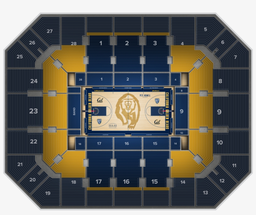 Haas Pavilion - Cal Golden Bears Keychain, Adult Unisex, Midnight Blue ...