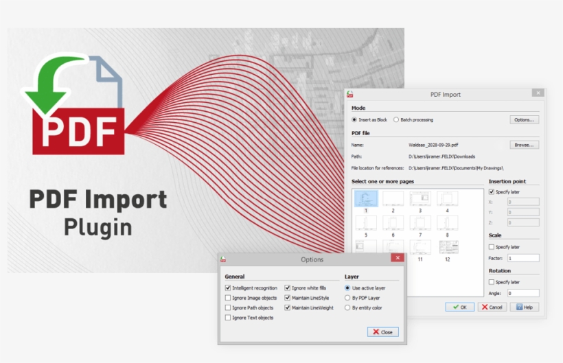 Pdf Import Plugin For Corelcad - Plug-in - 984x588 PNG Download - PNGkit