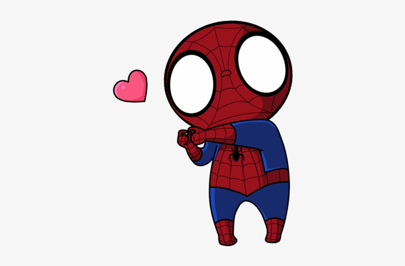 Spider Man Chibi - 386x470 PNG Download - PNGkit